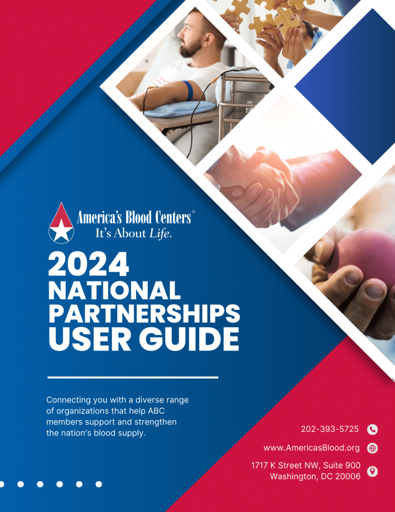 National Partnerships User Guide - America's Blood Centers